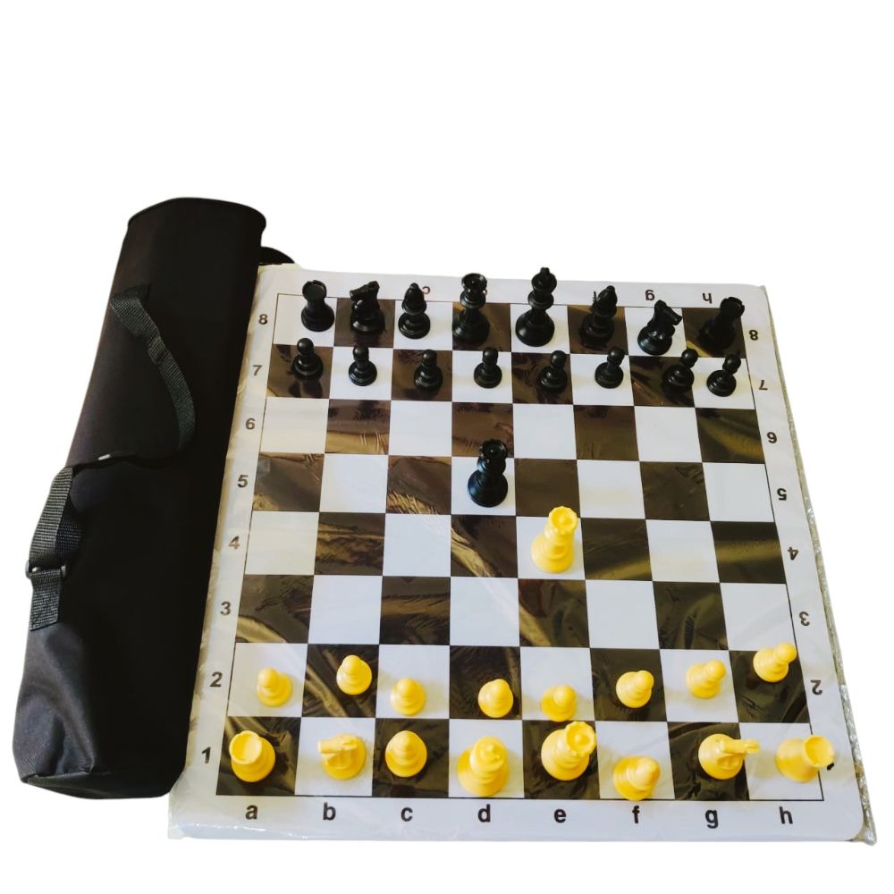 3mm premium Rubber Chess set + Archer Bag